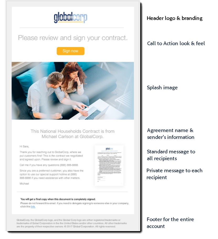 Classic Adobe Sign Custom Email Templates